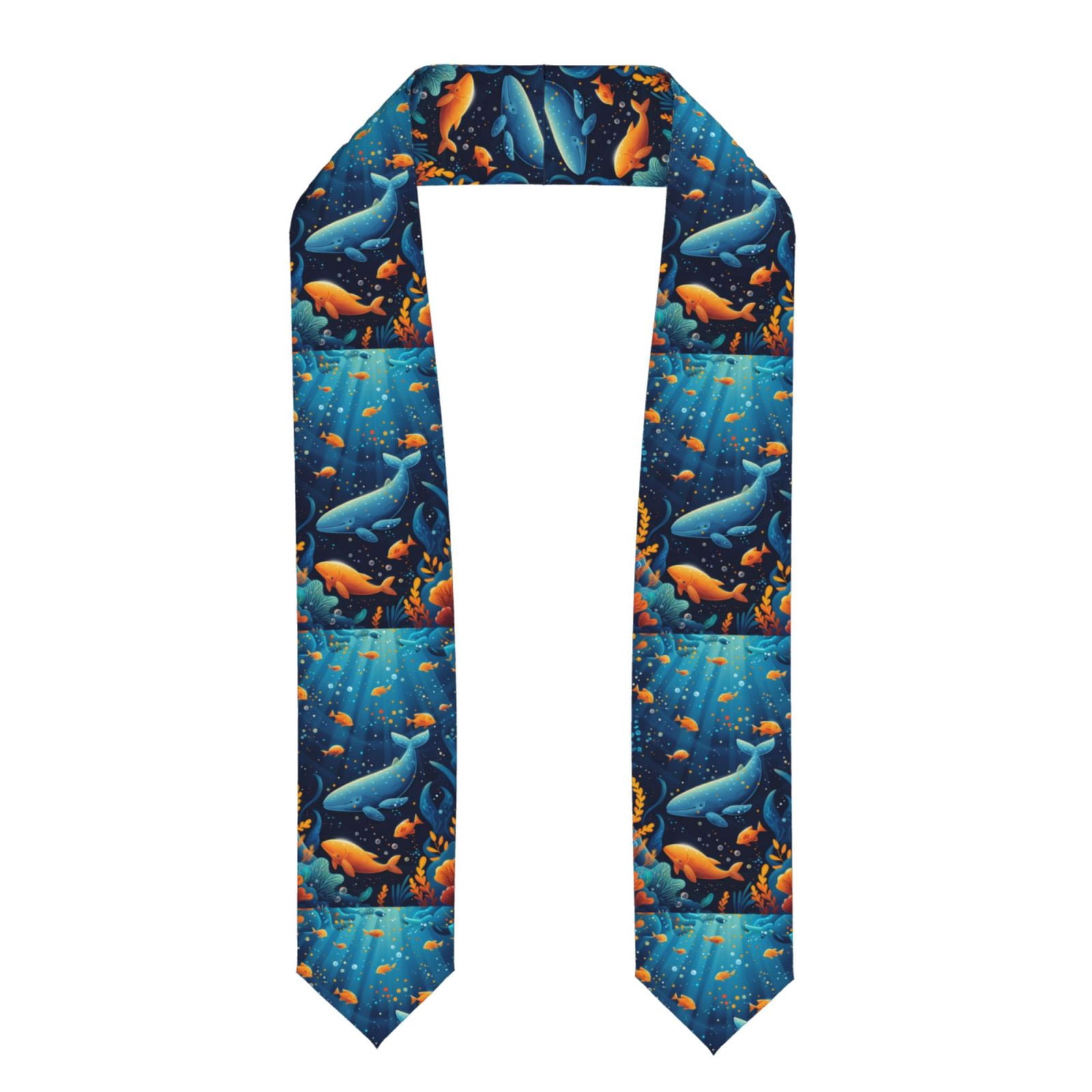 Logiee Whimsical Underwater Fantasy Print Unisex Adult Graduation Stole ...