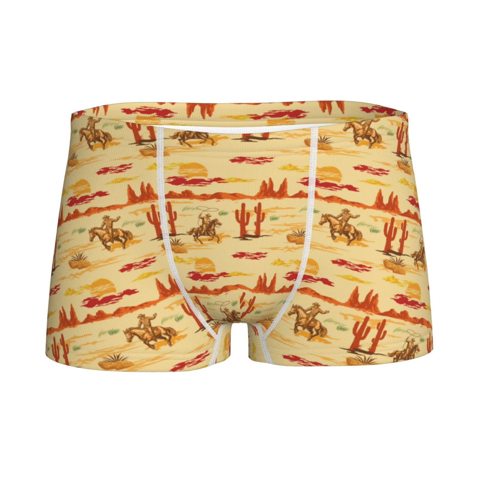 Logiee Wild West Colorful Print Boys' Boxer Briefs,Tween Boy Underwear-Large - Walmart.com