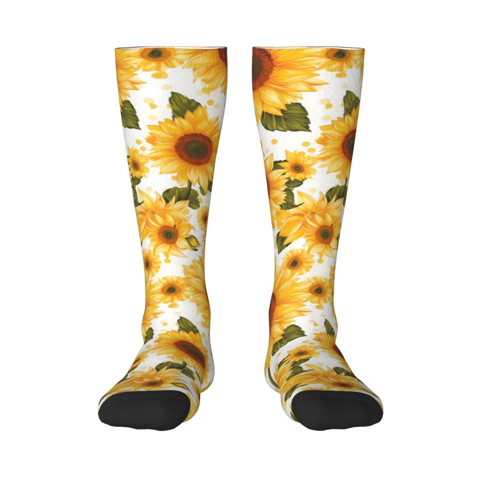Logiee Yellow Polka Dot Sunflower Print Gift Stocking Stuffers,Adult ...