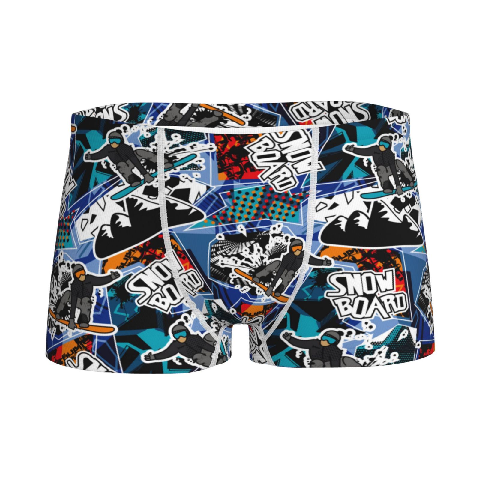 Logiee colorful snow board Print Boys' Boxer Briefs,Tween Boy Underwear ...