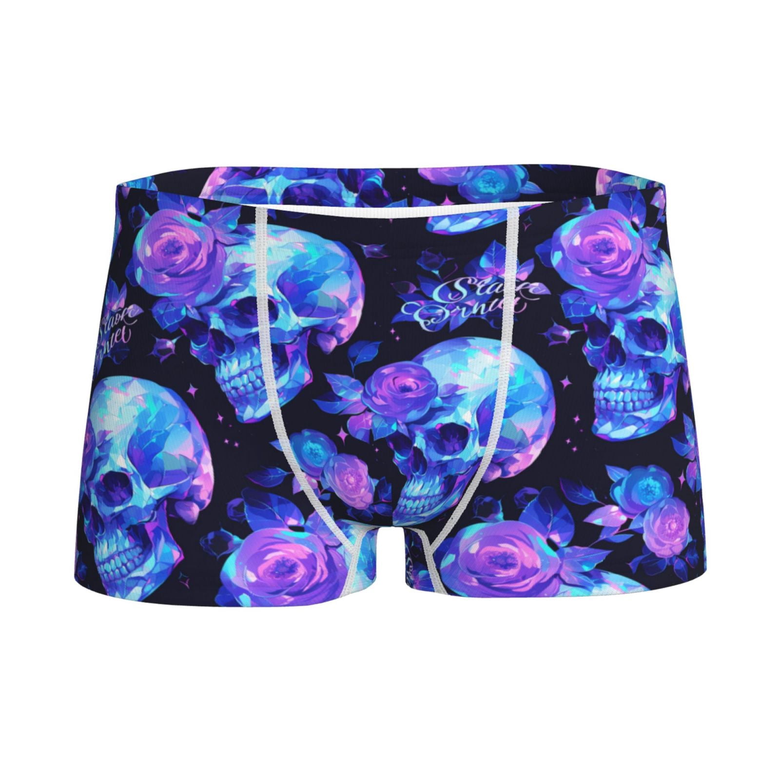 Logiee cool crystal Skull flower Print Boys' Boxer Briefs,Tween Boy ...