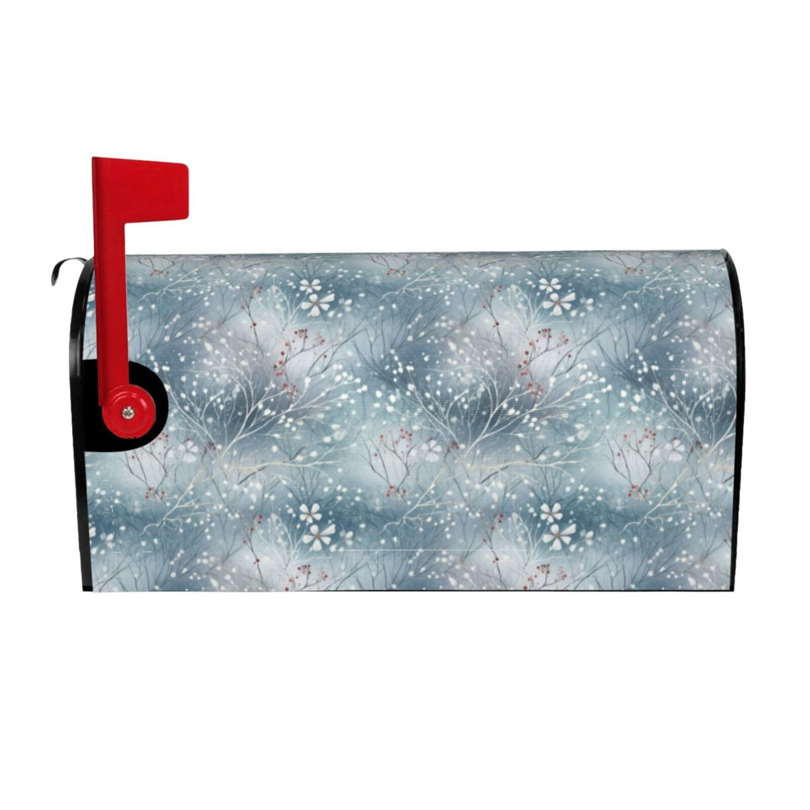 Logiee enchanted winter snowflake holly Print Post Letter Box Wrap ...