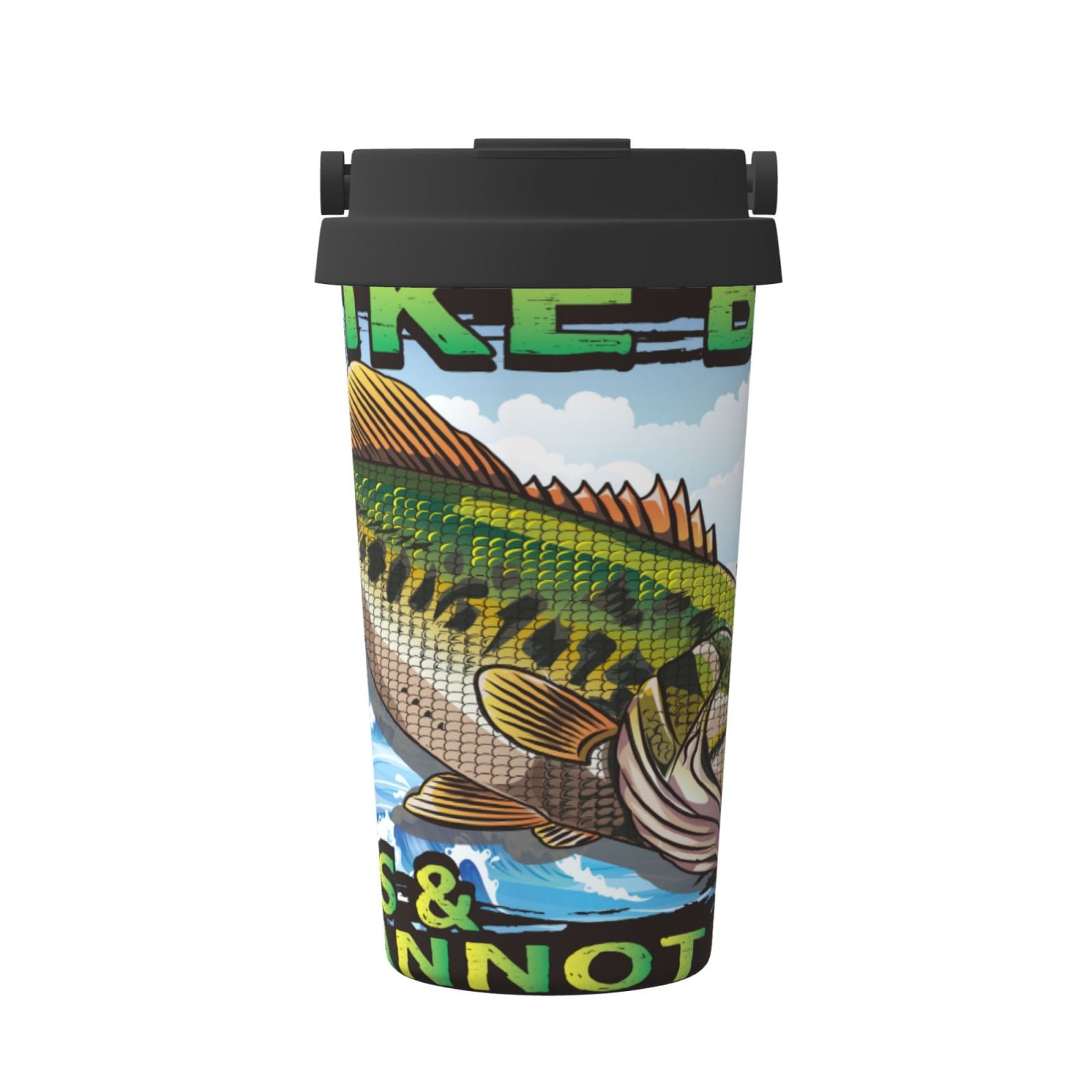 Logiee i like big Bass & i cannot lie Print Stainless Steel Coffee ...