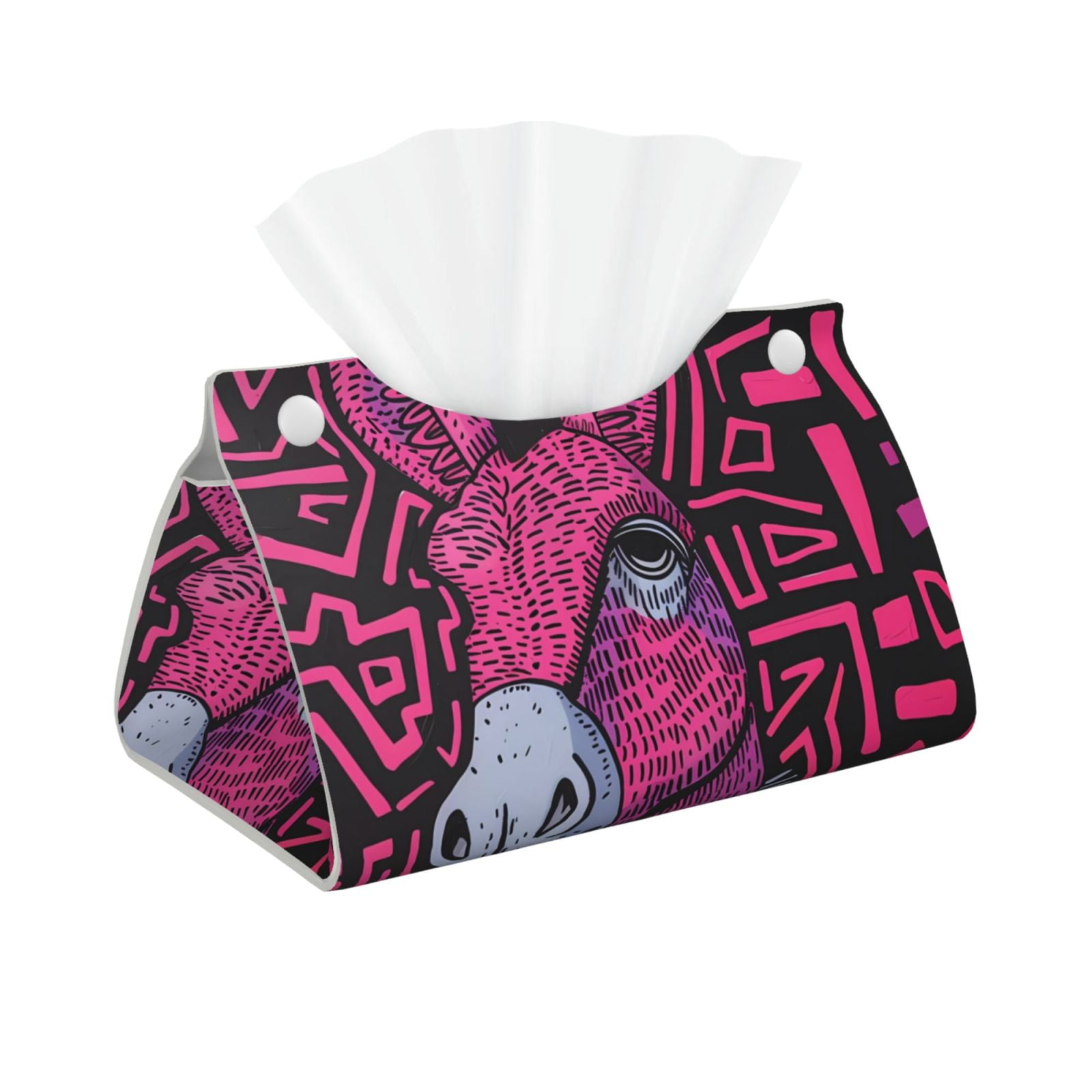 Logiee ink Donkey Pop Art Print Tissue Box Cover,Stylish Tissue Box ...