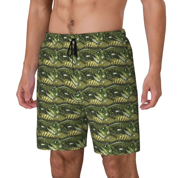 Logiee largemouth bass Print Men's Swim Trunk,Quick Dry Board Shorts ...