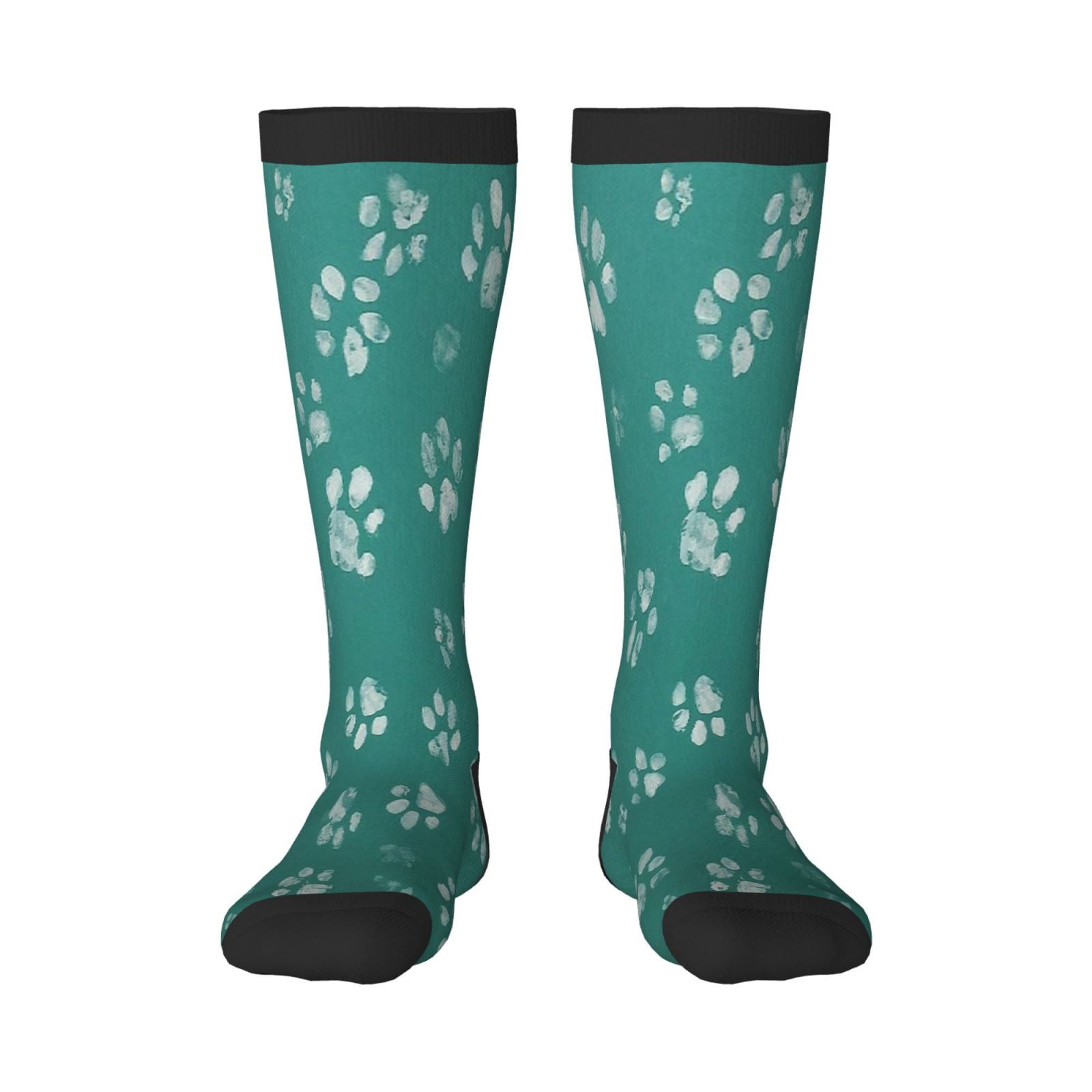 Logiee teal green paw Print Gift Stocking Stuffers,Adult Stockings ...