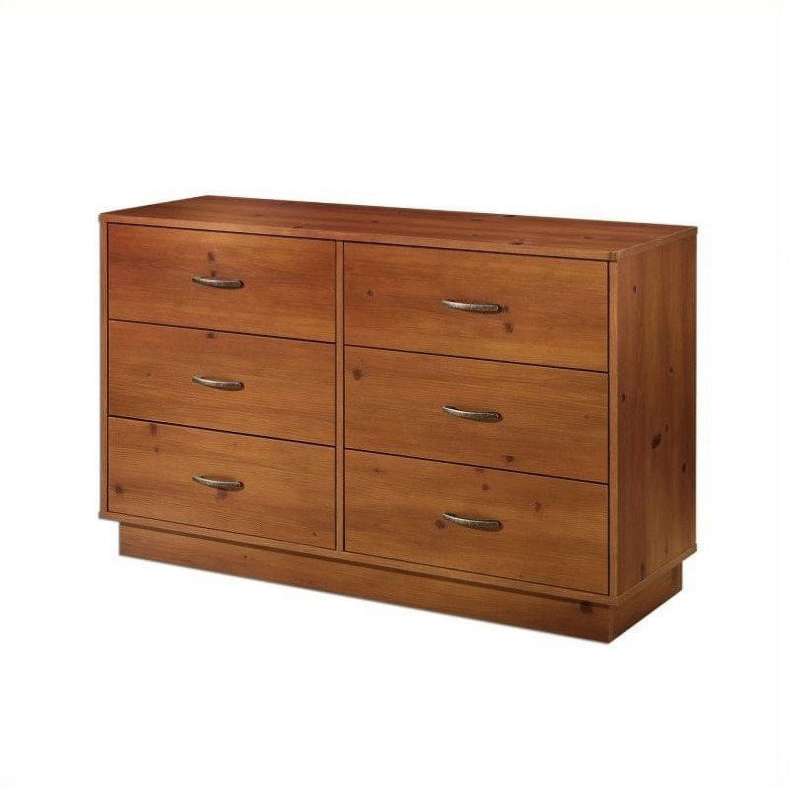 South Shore Logik 6-Drawer Double Dresser, Sunny Pine - Walmart.com