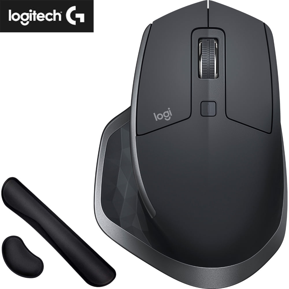 Logitech 910-005965 MX Master 2S Wireless Mouse Bundle with Deco Essentials Keyboard and Mouse ...