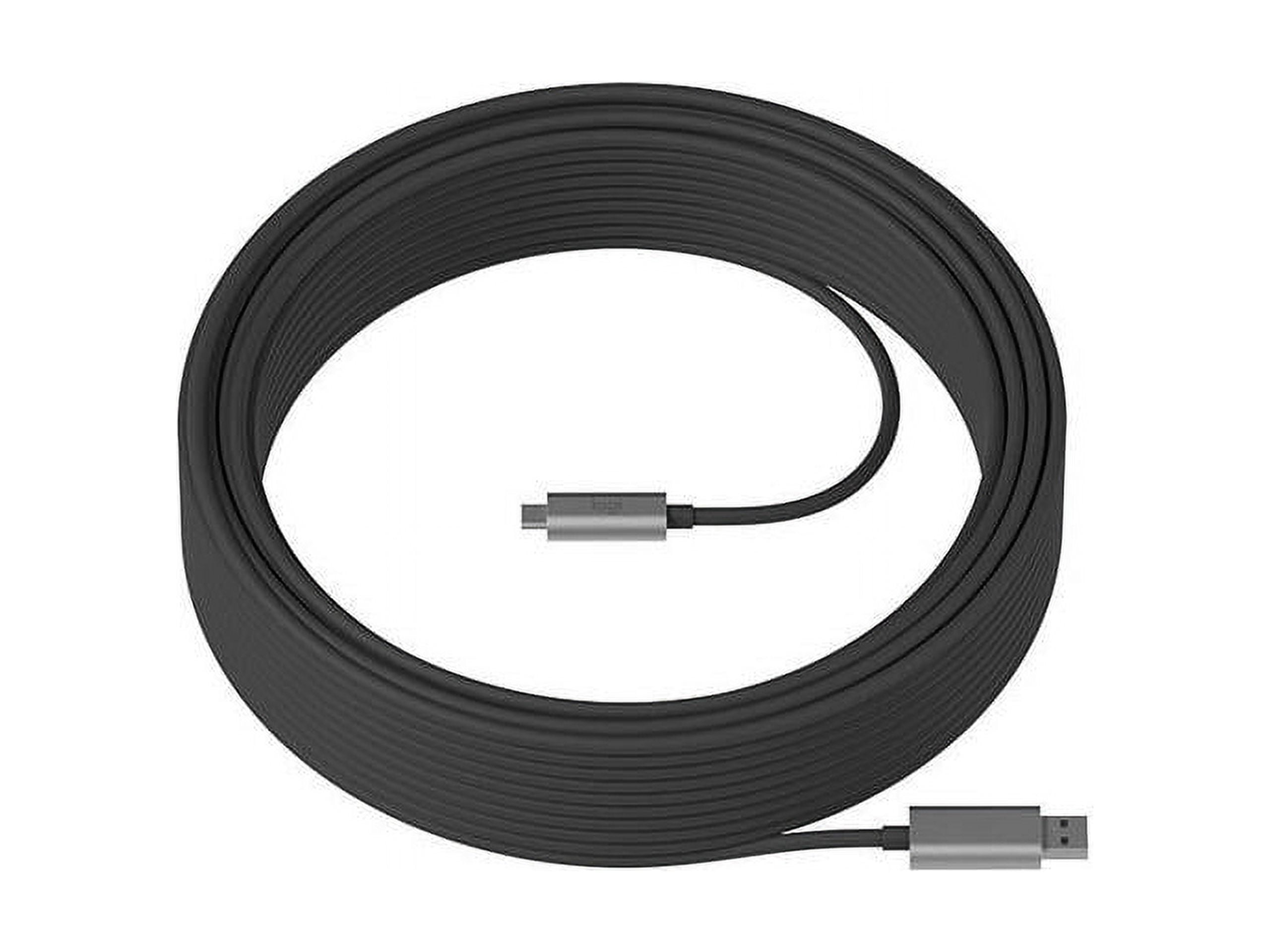 Logitech 939-001802 Strong USB Cable 25m - Black - Walmart.com