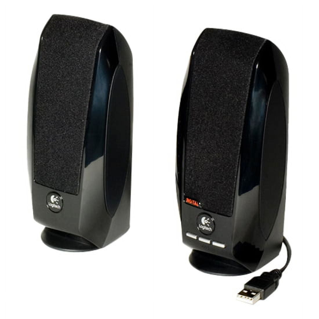 Logitech 980-000029 USB 2.0 Channel Computer Speakers, Black ...