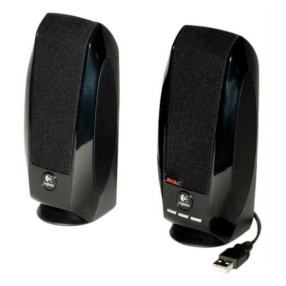 Logitech 980-000029 USB 2.0 Channel Computer Speakers, Black - Walmart.com