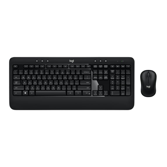 Logitech Advanced Combo Ergonomic Wireless Keyboard and Mouse Set with ...