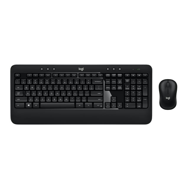 Logitech Advanced Combo Ergonomic Wireless Keyboard and Mouse Set with ...