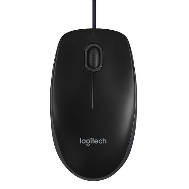 Logitech B100 Ergonomic Optical USB Mouse - Corded Computer Mice for ...