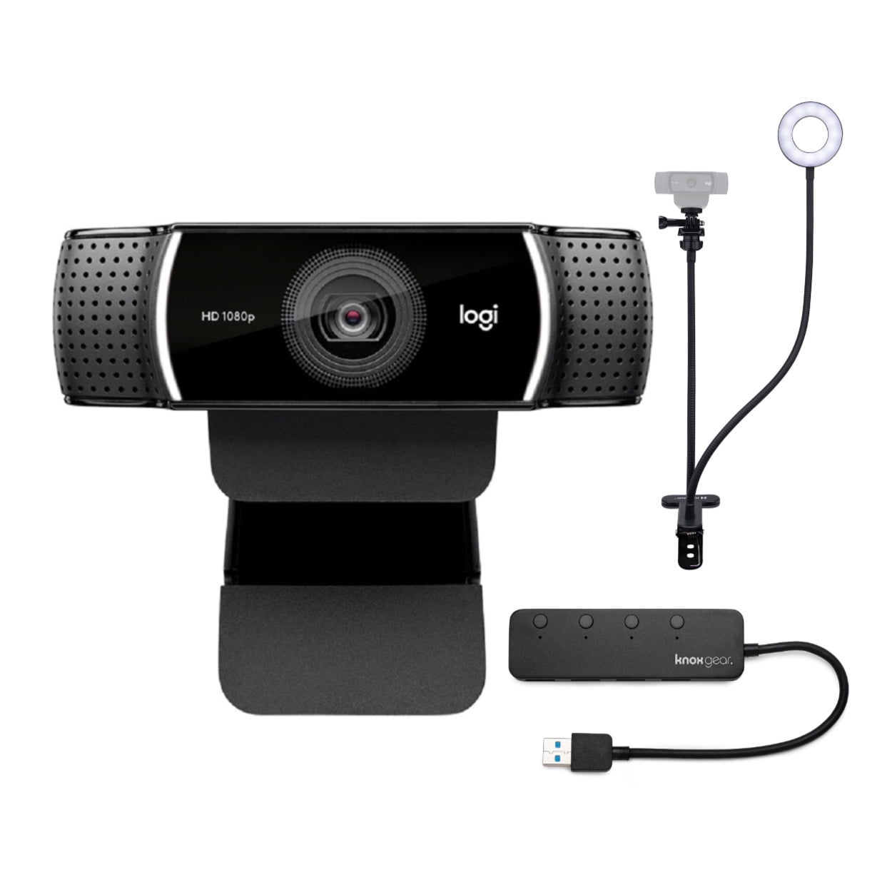 Logitech C922 Pro Stream HD 1080p Webcam with Microphone, Wide View ...