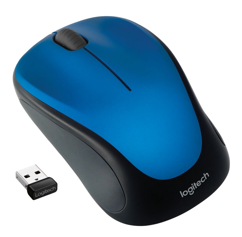 Logitech Compact Wireless Mouse, Blue, Walmart Exclusive - Walmart ...
