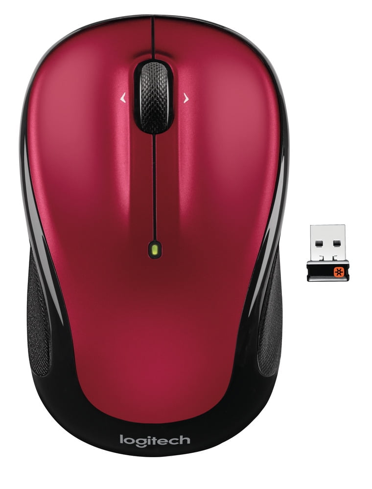 Logitech Compact Wireless Mouse, Red - Walmart.com