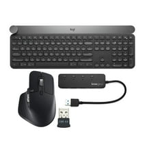 Logitech Advanced Combo Wireless Keyboard and Mouse, Black - Walmart.com