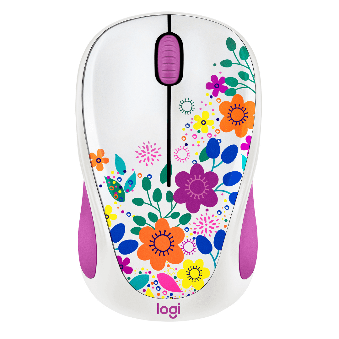 Logitech Design Collection Wireless Mouse, 2.4 gHz, Spring Meadow ...