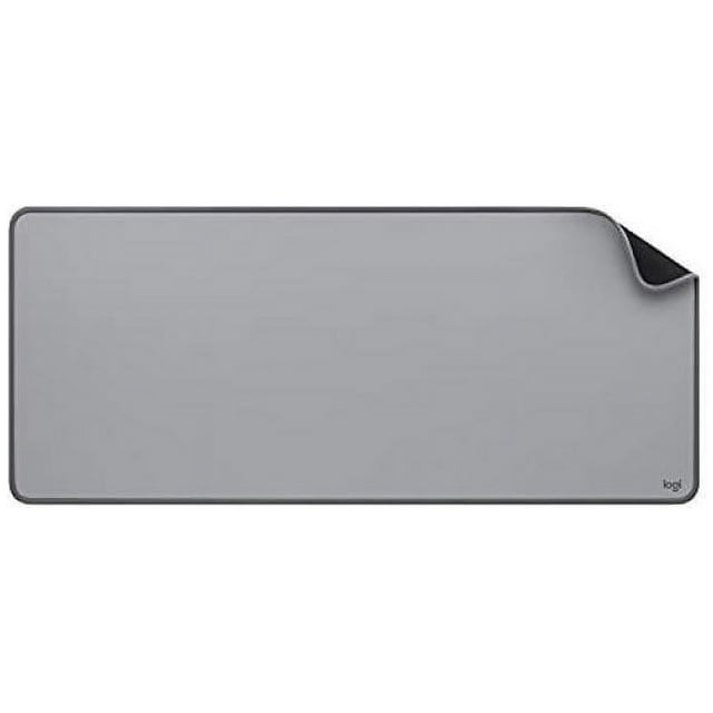 Logitech Large Size Office Mouse Desk Mat - Desktop Computer - Mid Gray ...