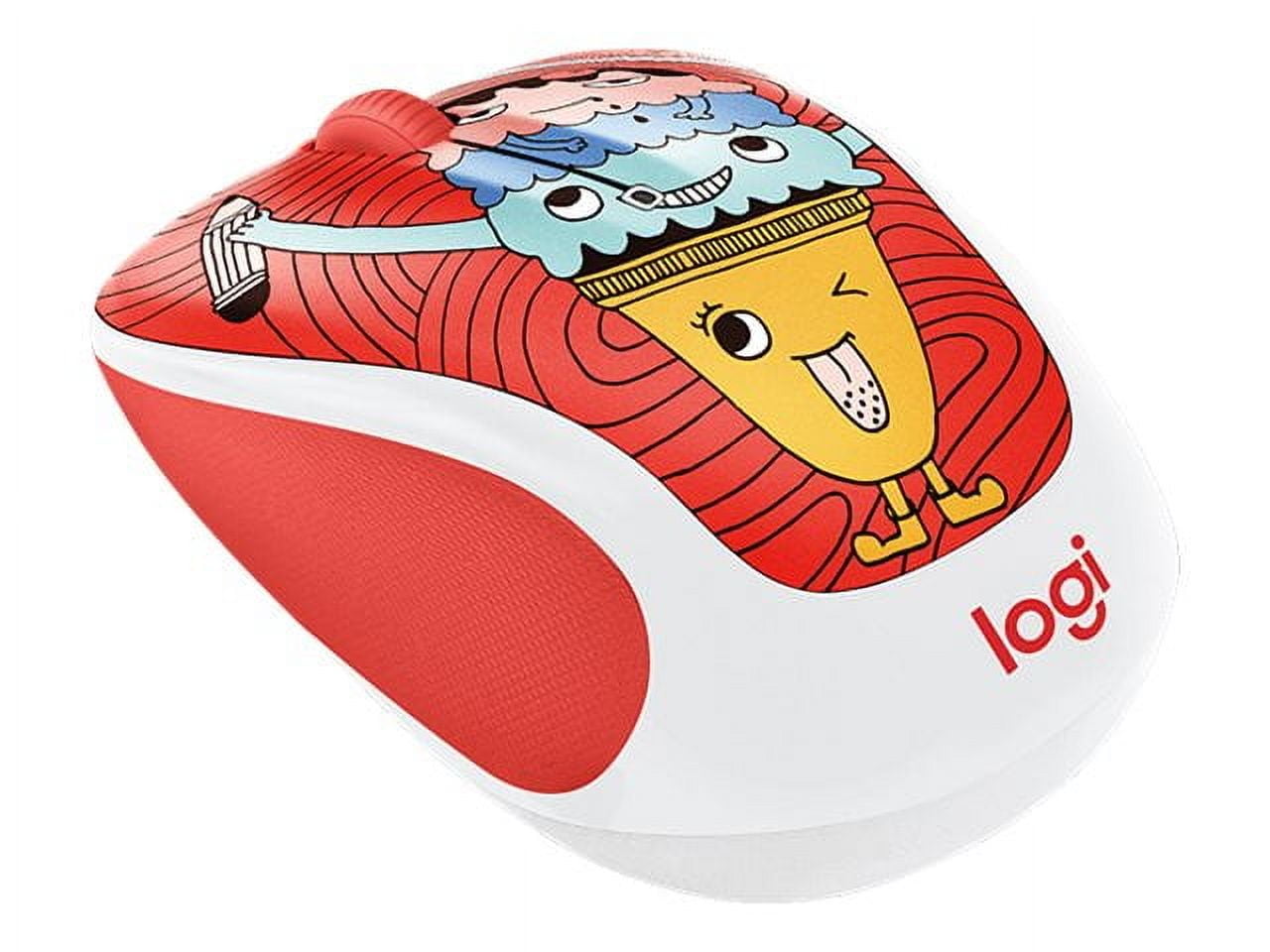 Wireless Logitech M325c Doodle Collection Mouse, USB Receiver - Triple ...