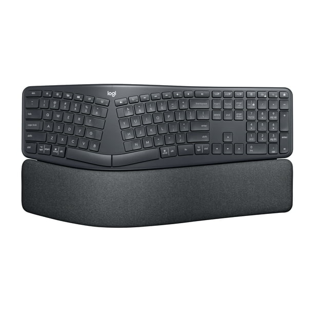 Logitech ERGO K860 Full Size Quiet Wireless Ergonomic Keyboard with ...