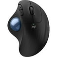 Logitech Ergo M575S Wireless Ergonomic Trackball Mouse, Black/Blue (910 ...
