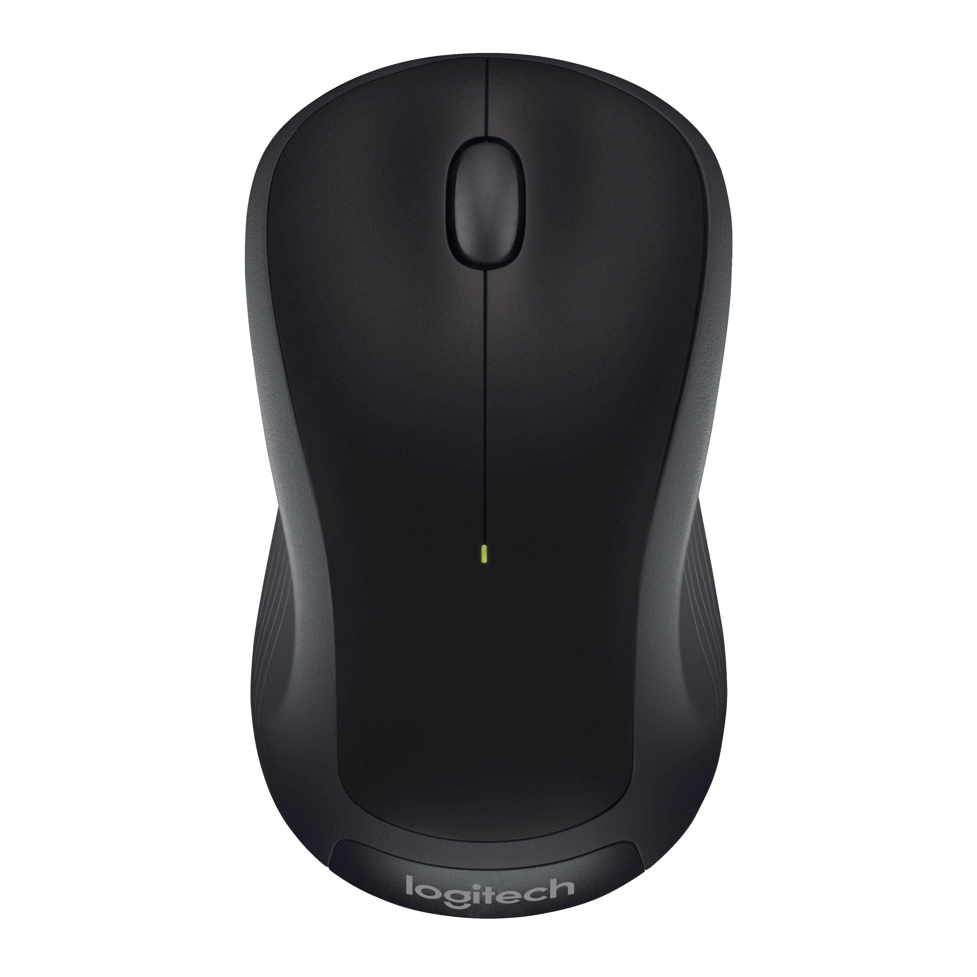 Logitech Full Size Optical Wireless Mouse, Black, Walmart Exclusive ...