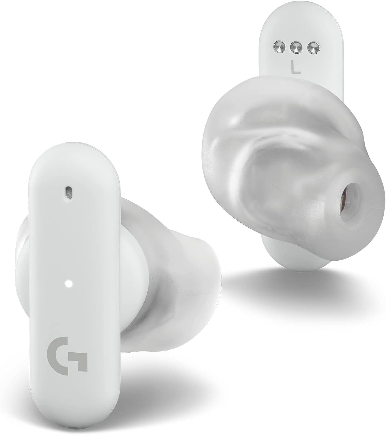 Logitech G FITS True Wireless Gaming Earbuds – White: Computer ...