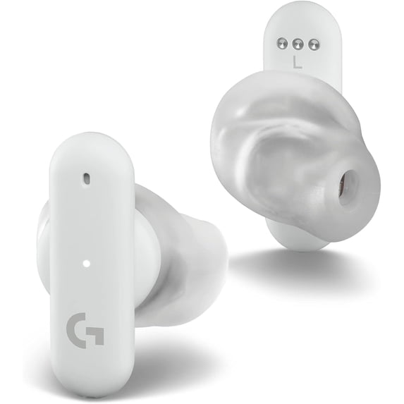 Logitech G FITS True Wireless Gaming Earbuds – White: Computer ...