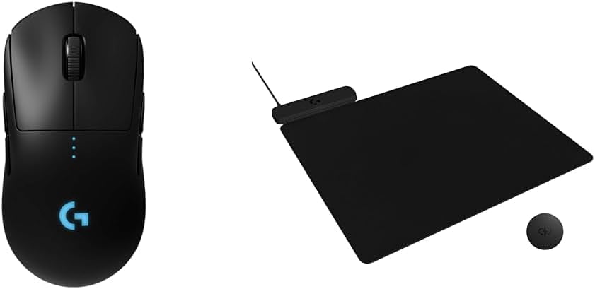 Logitech G Pro Wireless Gaming Mouse + Powerplay 2 Wireless Charging ...