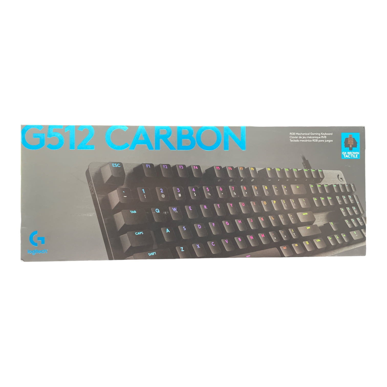 Logitech G512 CARBON LIGHTSYNC RGB Mechanical Gaming Keyboard GX Brown ...