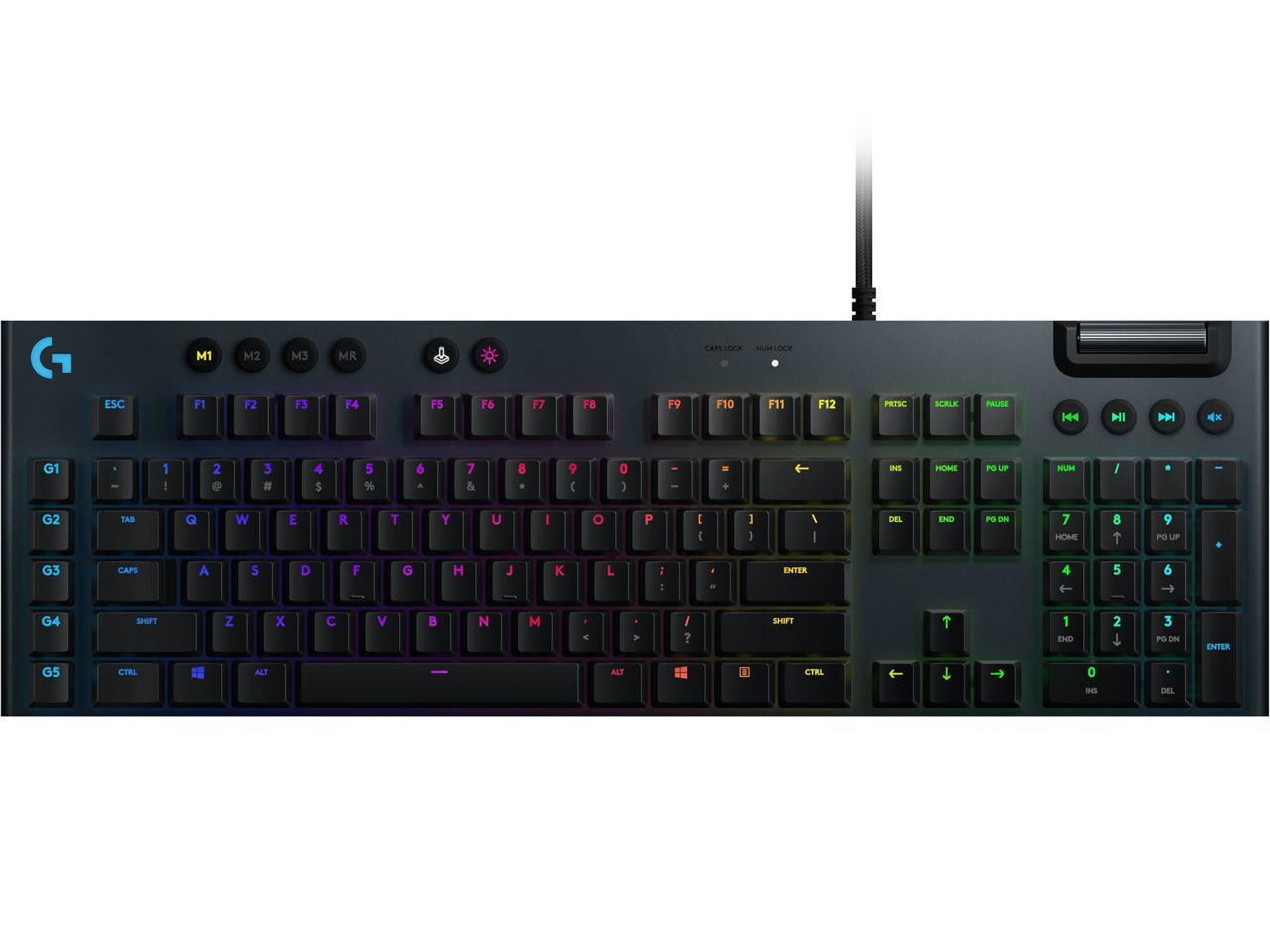 Logitech G815 RGB Mechanical Gaming Keyboard, Low Profile GL Linear Key ...