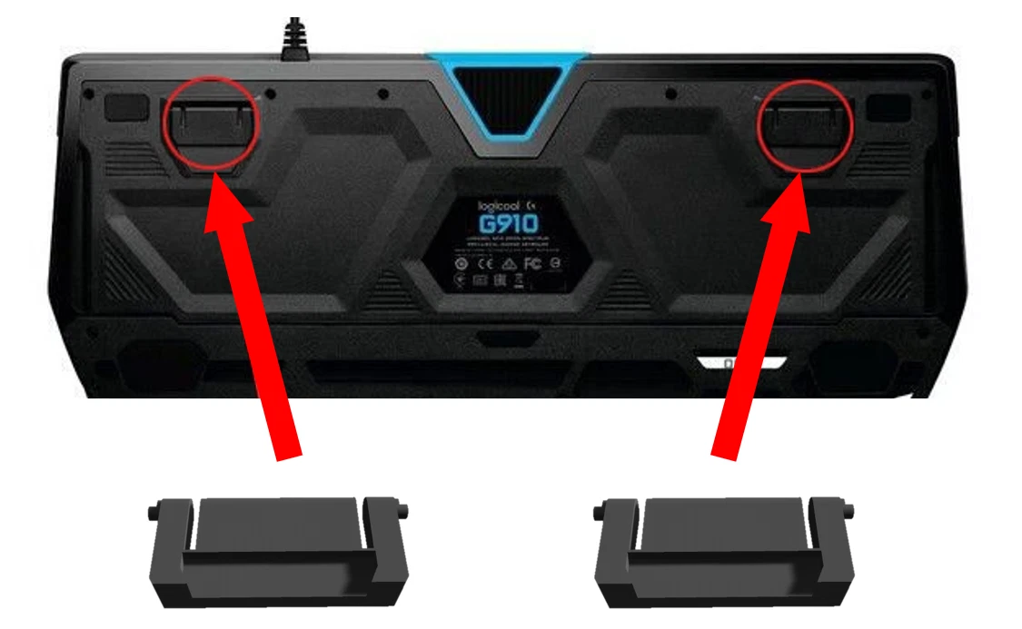 Logitech G910 + Orion Spectrum Or Spark Keyboard Replacement Foot/Leg ...