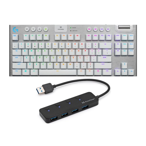Logitech G915 TKL Tenkeyless Wireless RGB Mechanical Gaming Keyboard ...