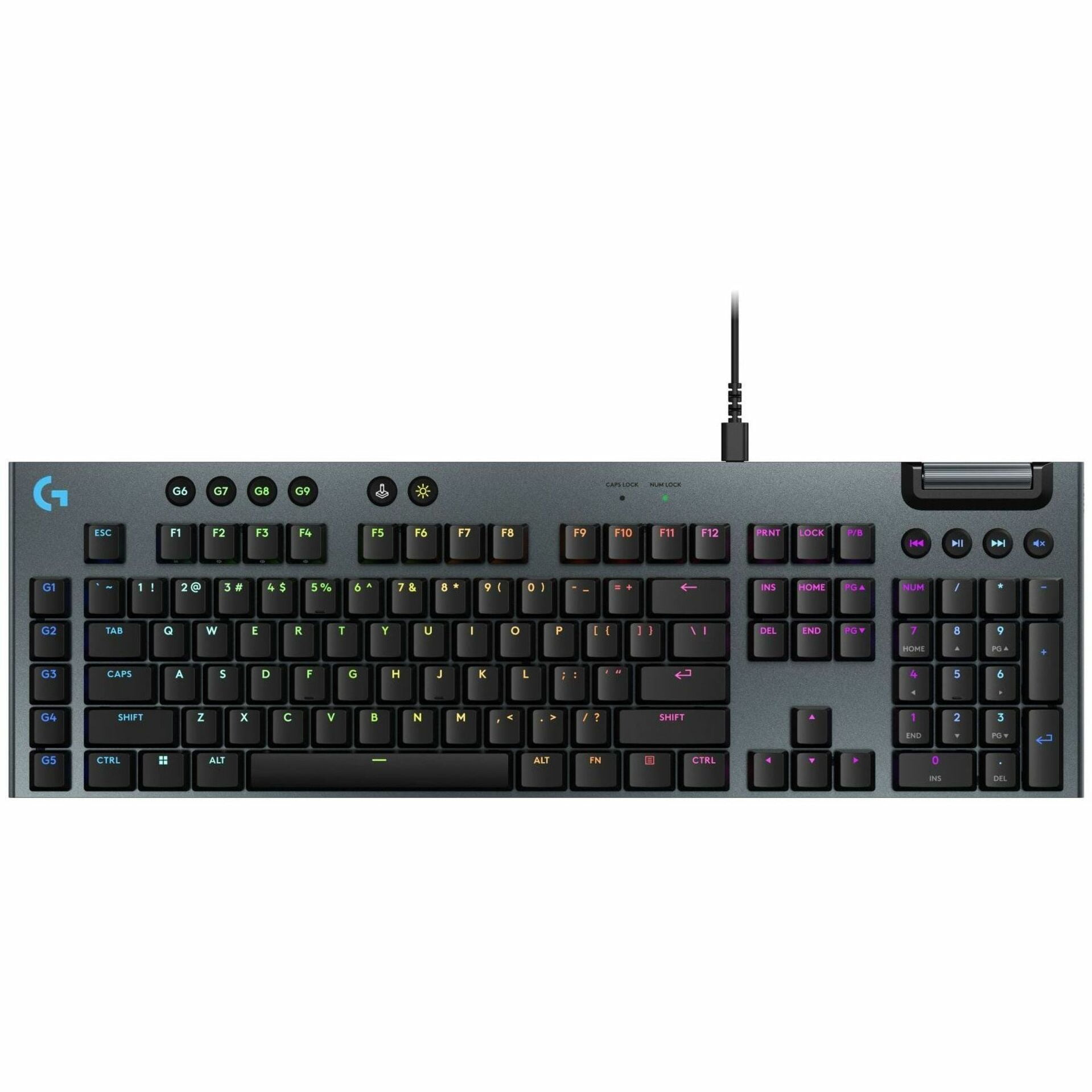 Logitech G915 X Low-Profile Wired Mechanical Gaming Keyboard, Black ...