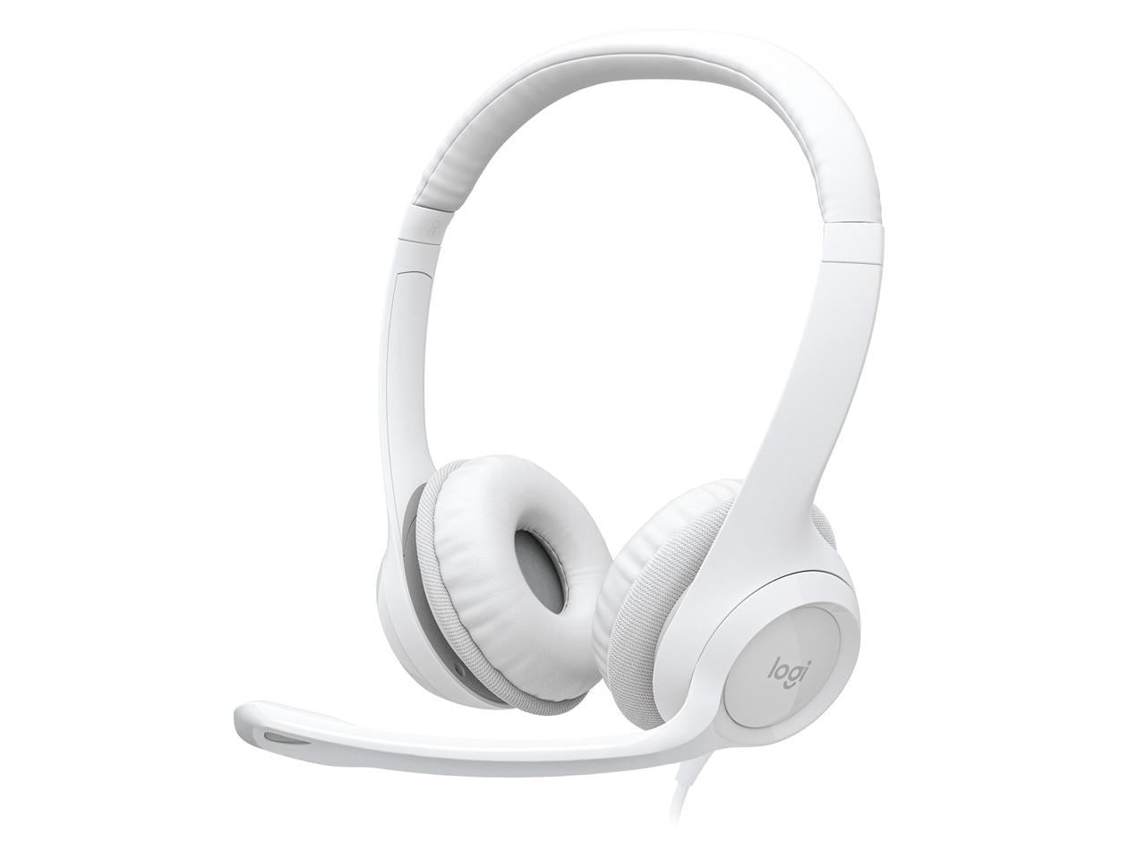 Logitech H390 Wired Headset, PC/Laptop, Noise Cancelling Mic, USB-A, In ...