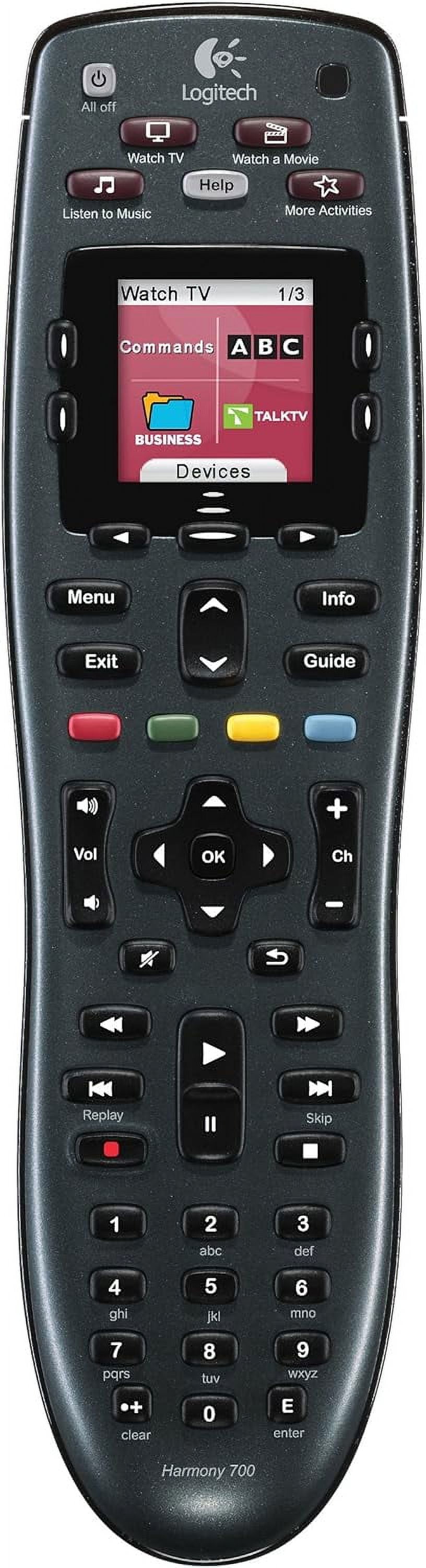 Logitech Harmony 700 Infrared All in One Remote Control, Universal ...