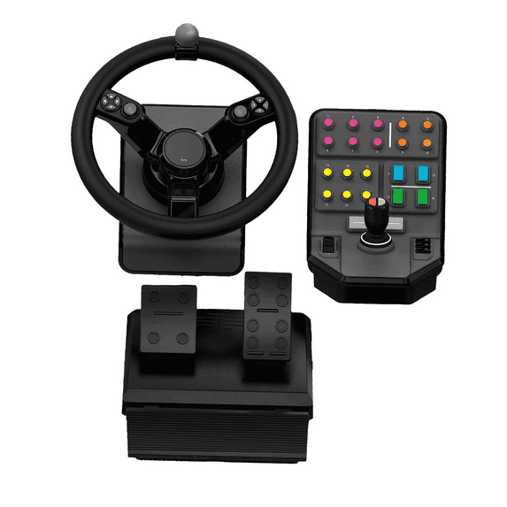 Logitech G Heavy Equipment Gaming Bundle: Simulation Wheel, Pedals, and ...