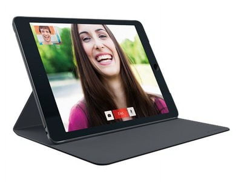 Logitech Hinge Flexible - Flip cover for tablet - fabric - Walmart ...