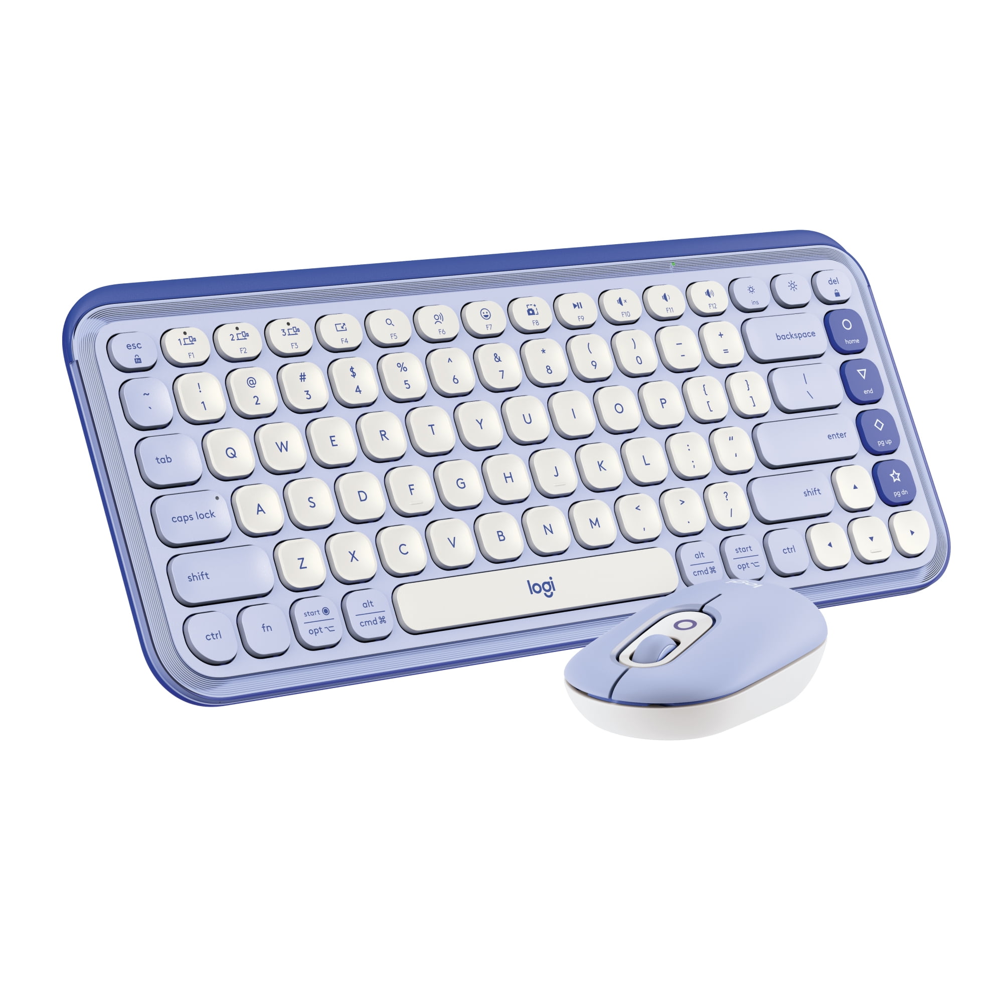 Logitech POP Icon Bluetooth Keyboard and Mouse Combo, Lilac, Walmart ...