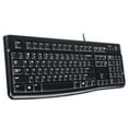 Logitech K120 Ergonomic USB Wired Keyboard, Black, Full-Size QWERTY ...