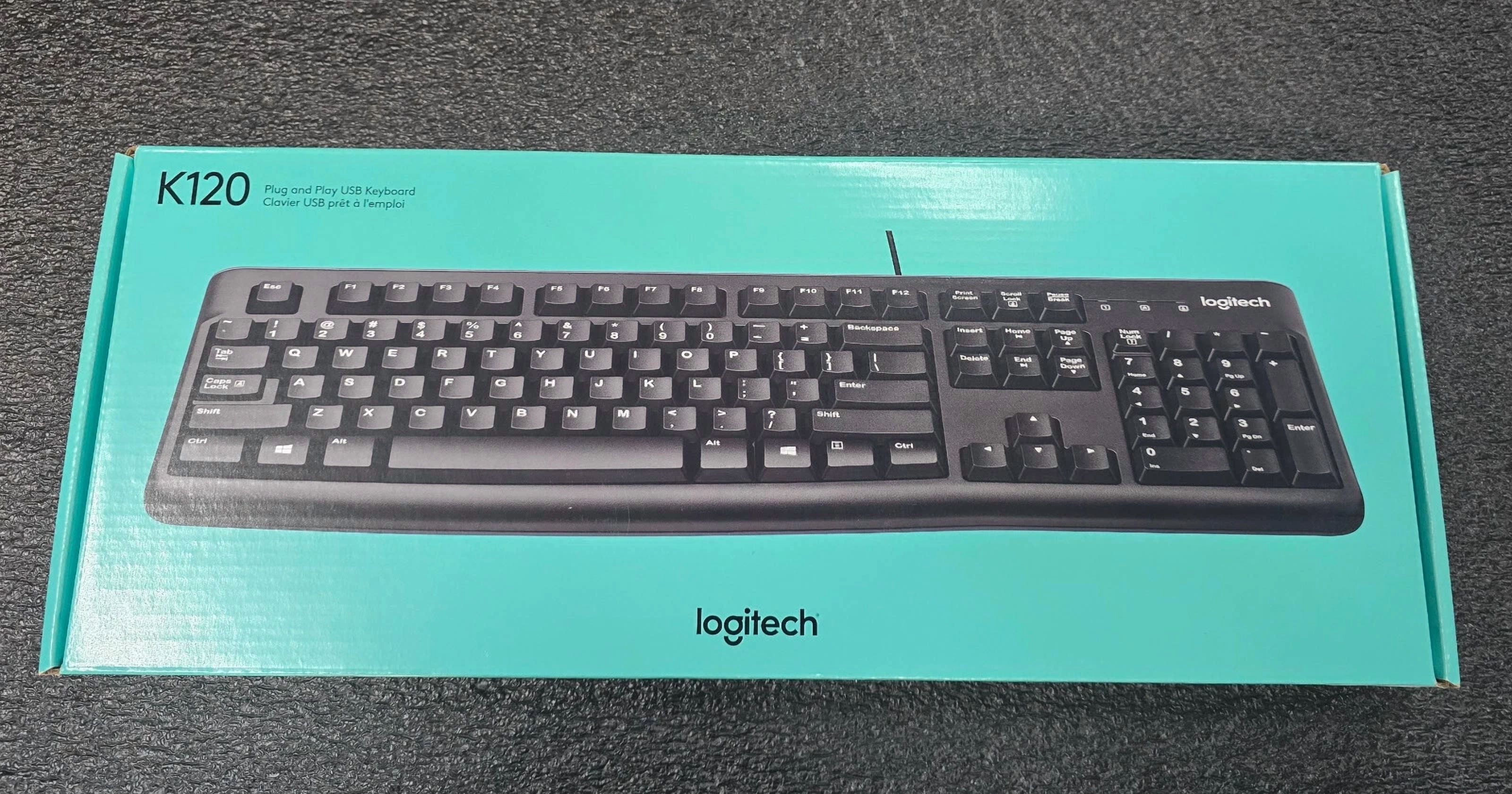 Logitech K120 Wired Usb Keyboard Laptop Desktop - Walmart.com