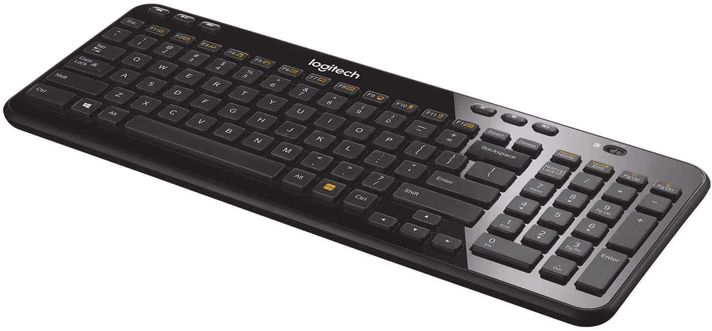 Logitech K360 Wireless USB Desktop Keyboard — Compact Full Keyboard, 3 ...