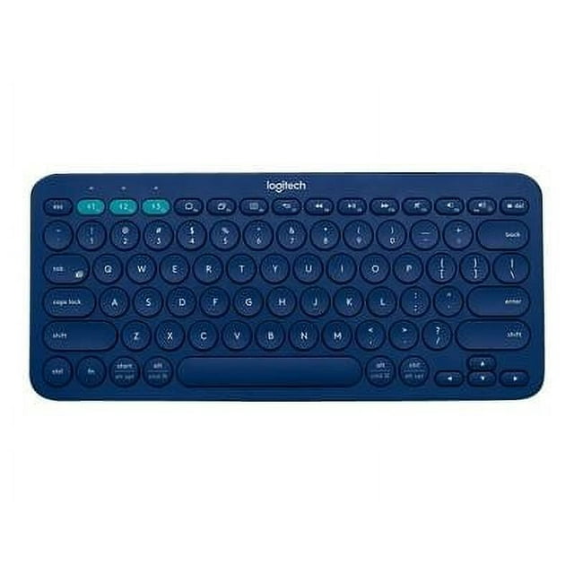 Logitech K380 Multi-Device Bluetooth Keyboard, Blue - Walmart.com