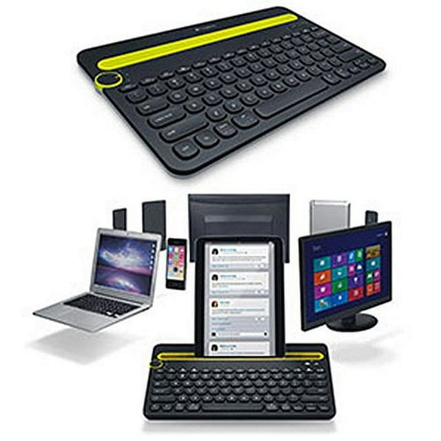 Logitech K480 Computer Wireless Keyboard, Multi-Device, Bluetooth ...