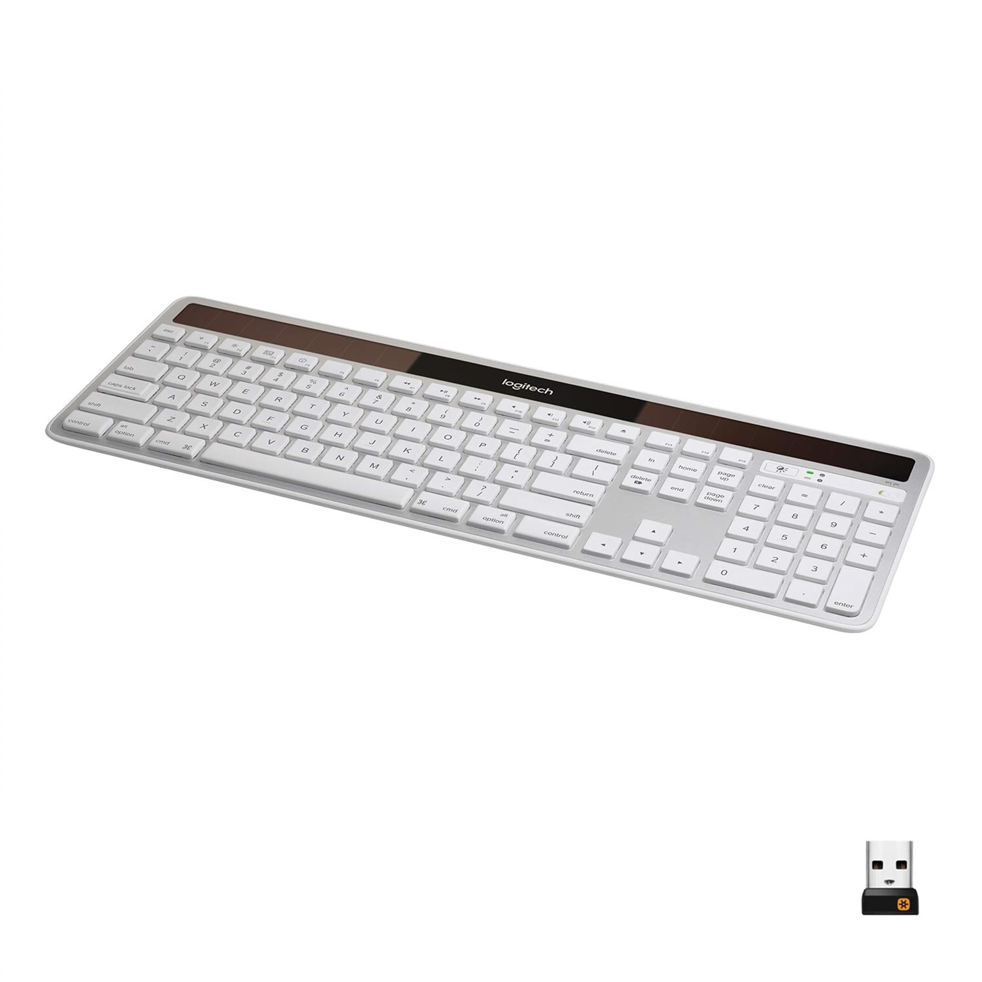 Logitech K750 RF Wireless Keypad Keyboard, Silver - Walmart.com