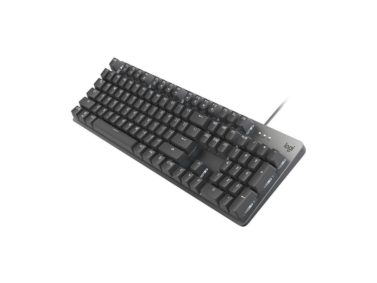 Logitech K845 Backlit Wired Mechanical Keyboard, Full Size, Adjustable ...