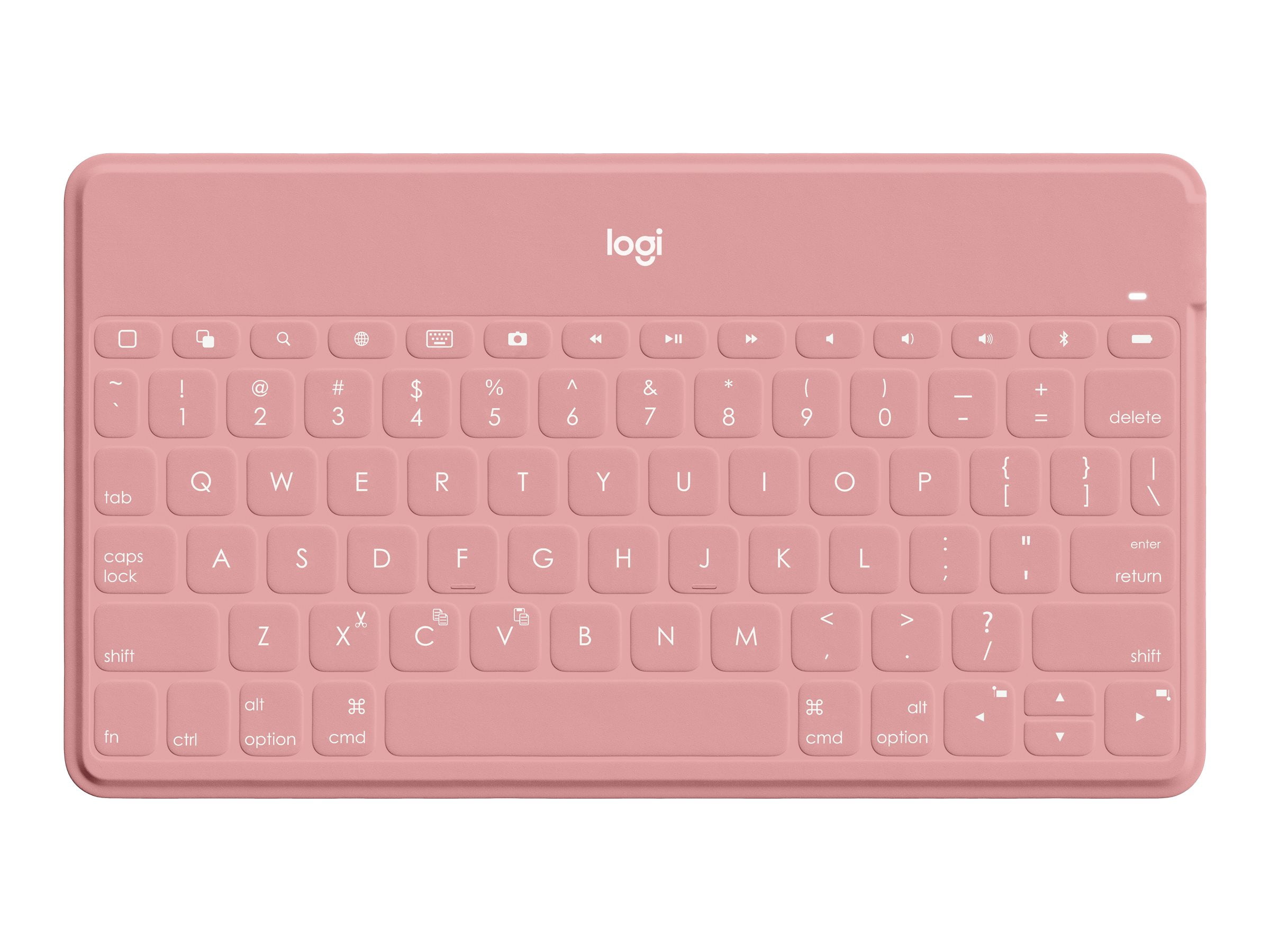 Logitech Keys-To-Go - Keyboard - wireless - Bluetooth - blush - Walmart.com