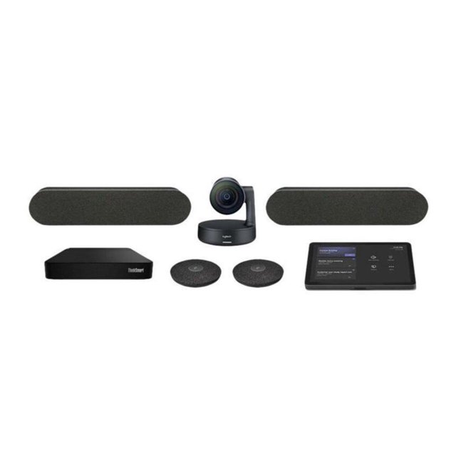 Logitech Large Room with Tap + Rally Plus + Lenovo ThinkSmart Core for Microsoft Teams Rooms ...